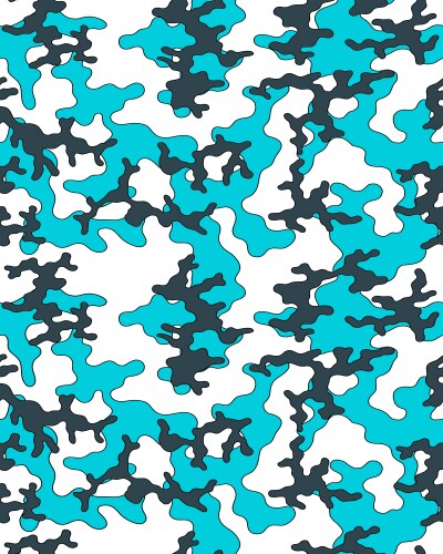 Bright coloured digital camo style pattern Vector Image