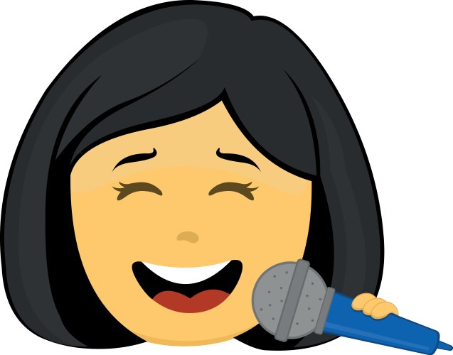 Singing Emoji Vector Images (over 620)