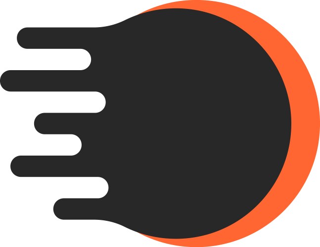 Lunar eclipse round icon Royalty Free Vector Image