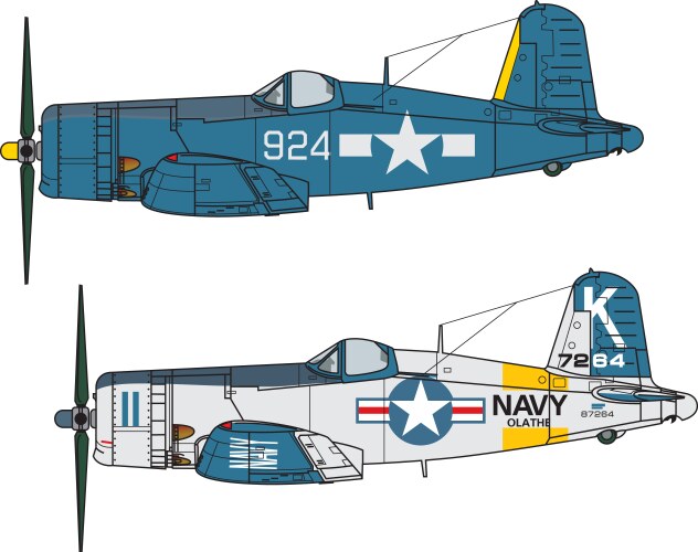 Aircraft color scheme Royalty Free Vector Image