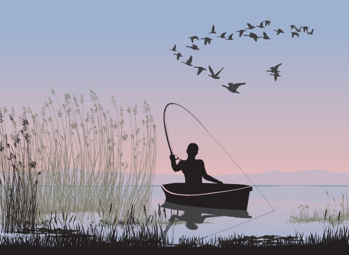 Fishing Royalty Free Vector Image - VectorStock