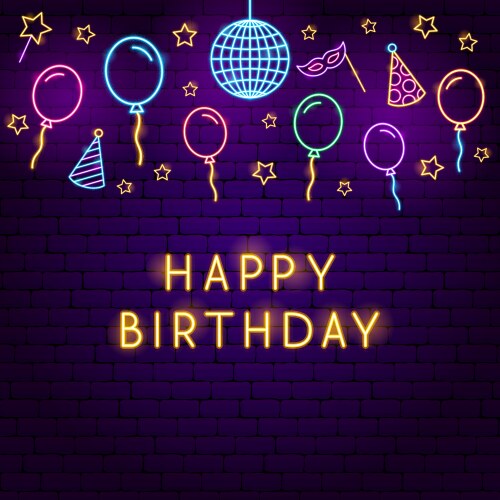 Happy Birthday Led Vector Images (over 920)