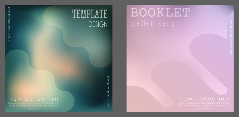 Colorful gradient with blur template Royalty Free Vector