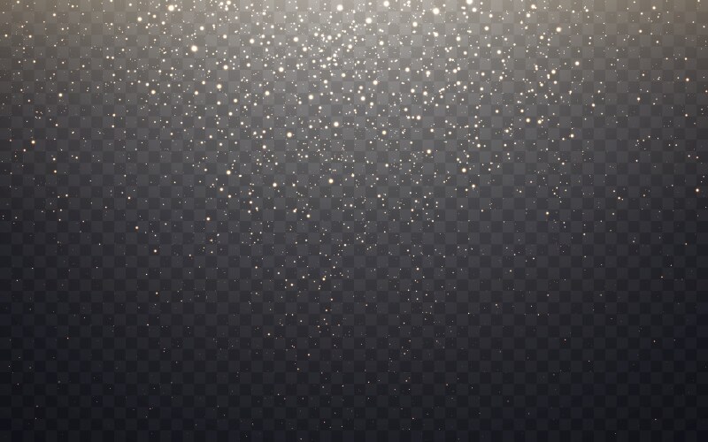 Glitter background gold garlands falling down Vector Image