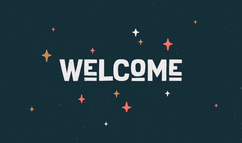 Hello poster with hand drawn Royalty Free Vector Image