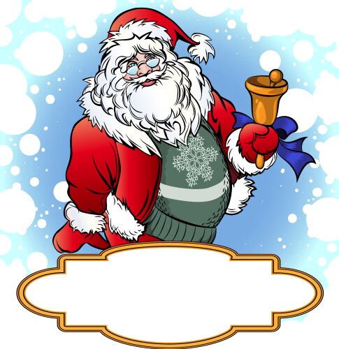 Message from santa Royalty Free Vector Image - VectorStock