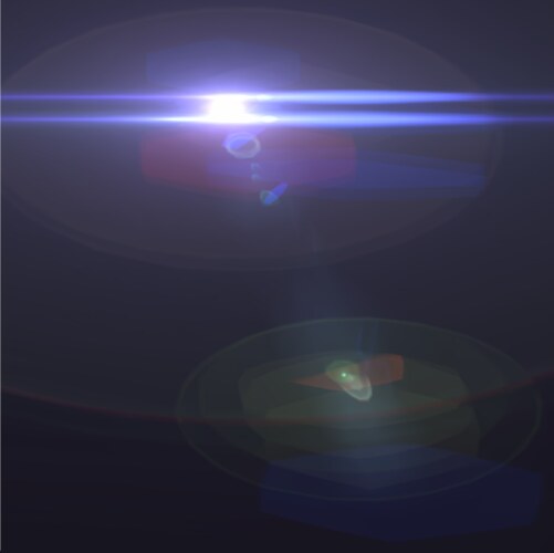 Blue flare Royalty Free Vector Image - VectorStock