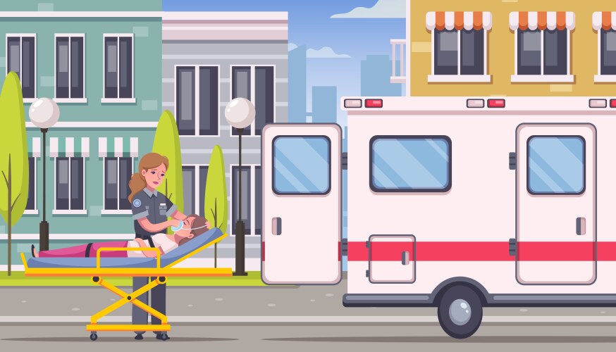 Emergency cartoon icon Royalty Free Vector Image