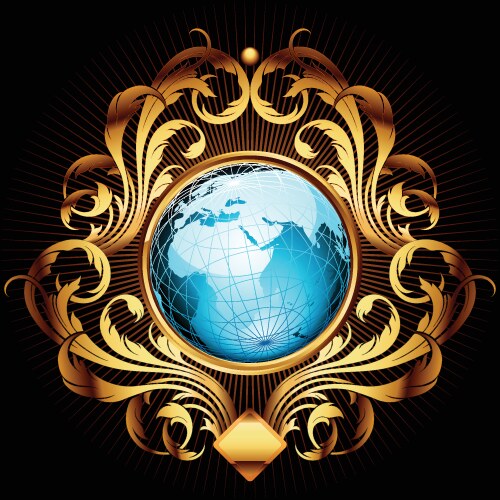 Gold textured 3d seamless pattern golden Vector Image