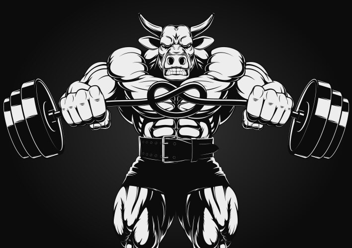 Strong bull Royalty Free Vector Image - VectorStock