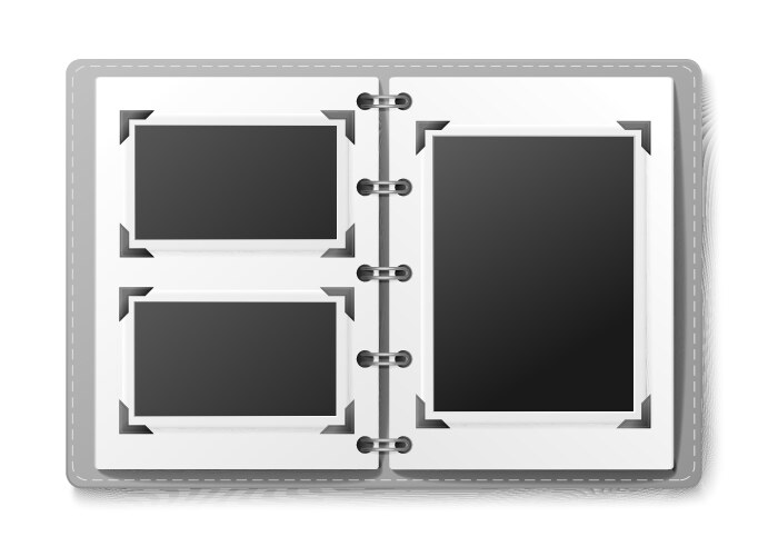 Photo Album Opened Book Vector Images (over 300)