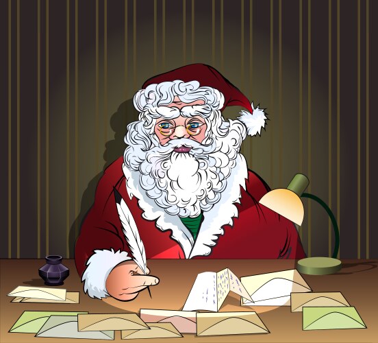 Message from santa Royalty Free Vector Image - VectorStock
