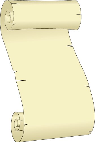 Paper scroll design isolated Royalty Free Vector Image