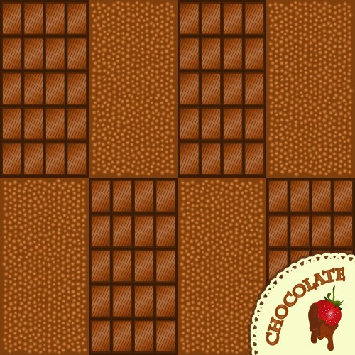 Chocolate background with gold paper Royalty Free Vector