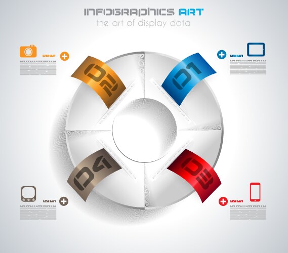 Infographic layout template Royalty Free Vector Image