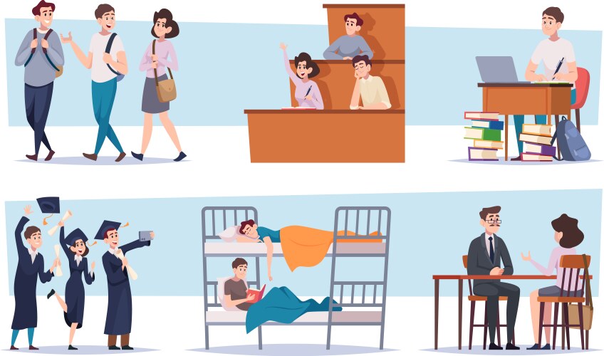 Daily Life Routine Cartoon Vector Images (over 1,700)