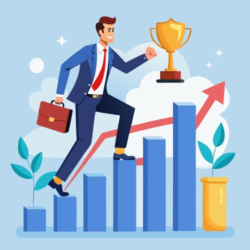 Strategic planning bullseye business success Vector Image
