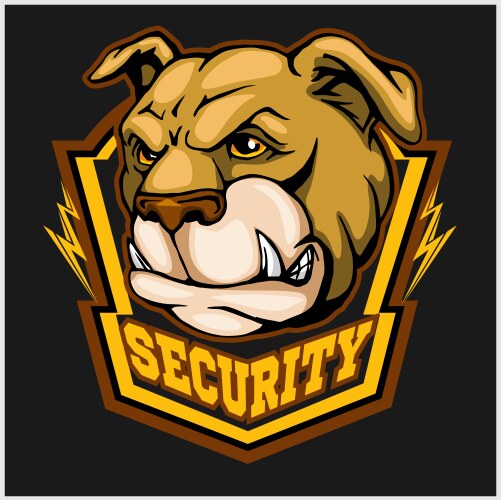 Bulldog head esport mascot logo Royalty Free Vector Image