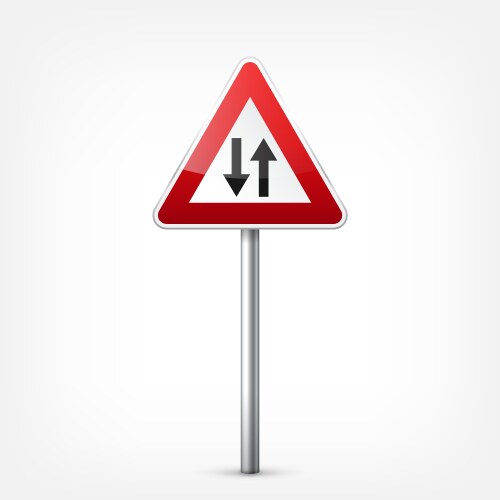 Ramp 35 mph road sign isolated on white background