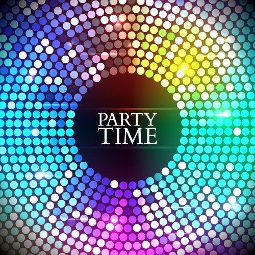 Blue disco ball background Royalty Free Vector Image