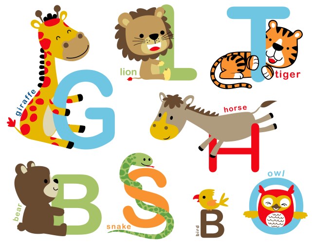 Animal Alphabet Vector Images (over 32,000)