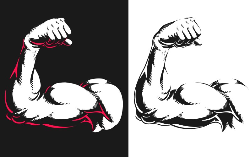 Bicep Flex Arm Vector Images (over 1,900)