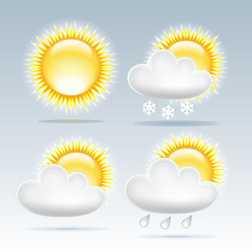 Cloud icon weather forecast Royalty Free Vector Image