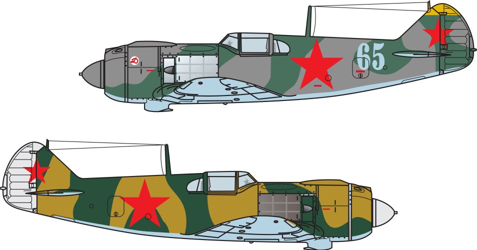 Aircraft color scheme Royalty Free Vector Image