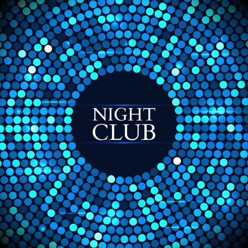 Blue disco ball background Royalty Free Vector Image