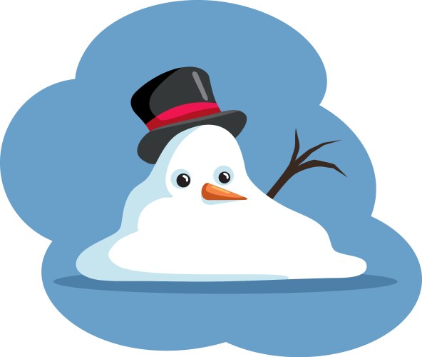 Melting Snowman Clipart Free