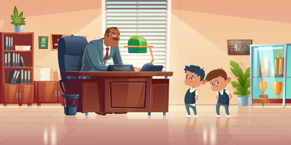 Cartoon Principal Office Vector Images (99)