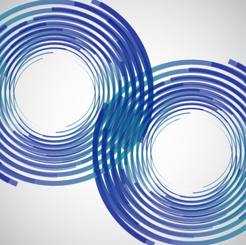 Abstract color line and circle background Vector Image