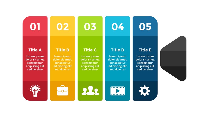 Slide presentation on computer screen flat icon Vector Image
