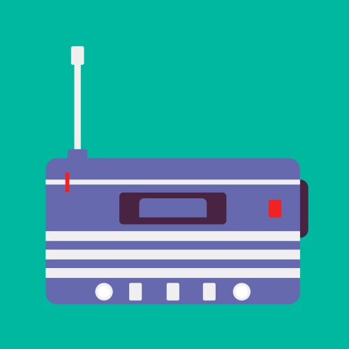 Panel with toggle switchers mixing sound system Vector Image