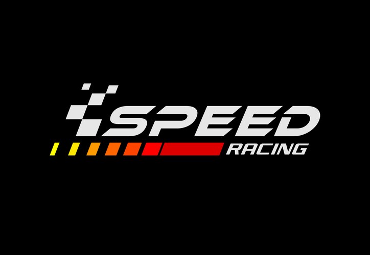 Speed racing logo Royalty Free Vector Image - VectorStock