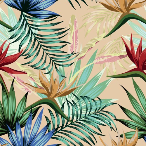 Tropical Seamless Pattern Royalty Free Vector Image