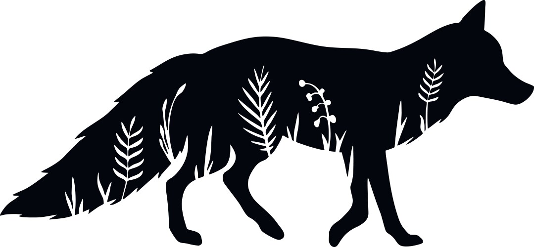 Fox Stencil Vector Images (over 110)