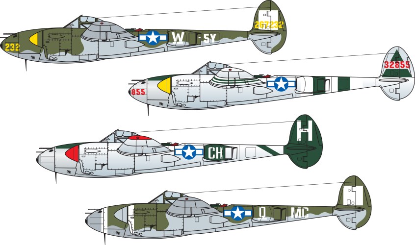 Aircraft color scheme Royalty Free Vector Image