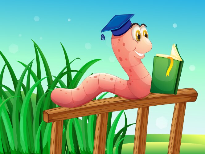 Book Reading Worm Vector Images (over 510)