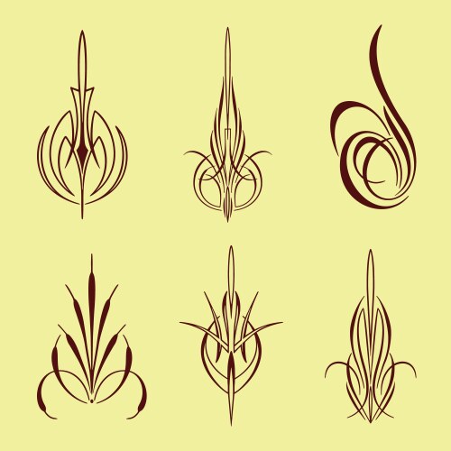 Pinstriping Pinstripe Tattoo Vector Images (over 160)