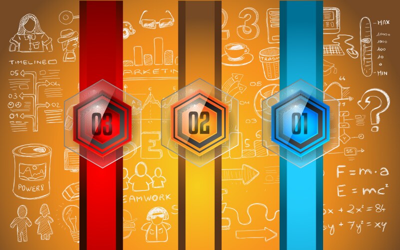 Clean infographic layout template for data Vector Image