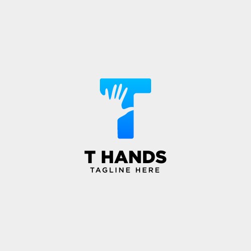 Partner logo template handshake icon hand shake Vector Image
