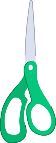 Open gold scissor cartoon Royalty Free Vector Image