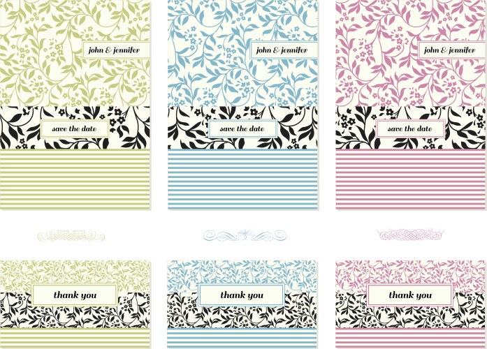 Invitation templates Royalty Free Vector Image