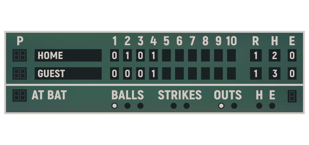 Baseball Scoreboard Vector Images (over 1,000)