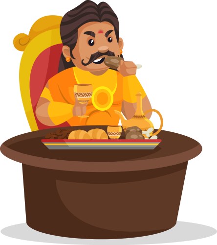 Gandhari cartoon character Royalty Free Vector Image