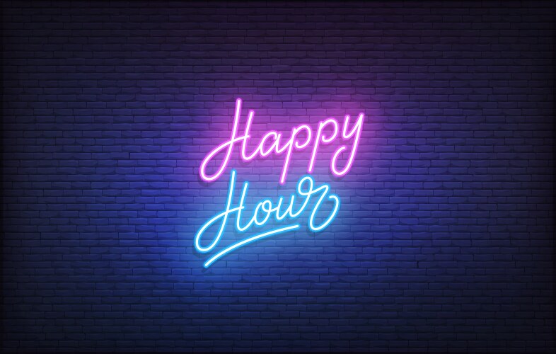 Old school neon sign retro music design Royalty Free Vector