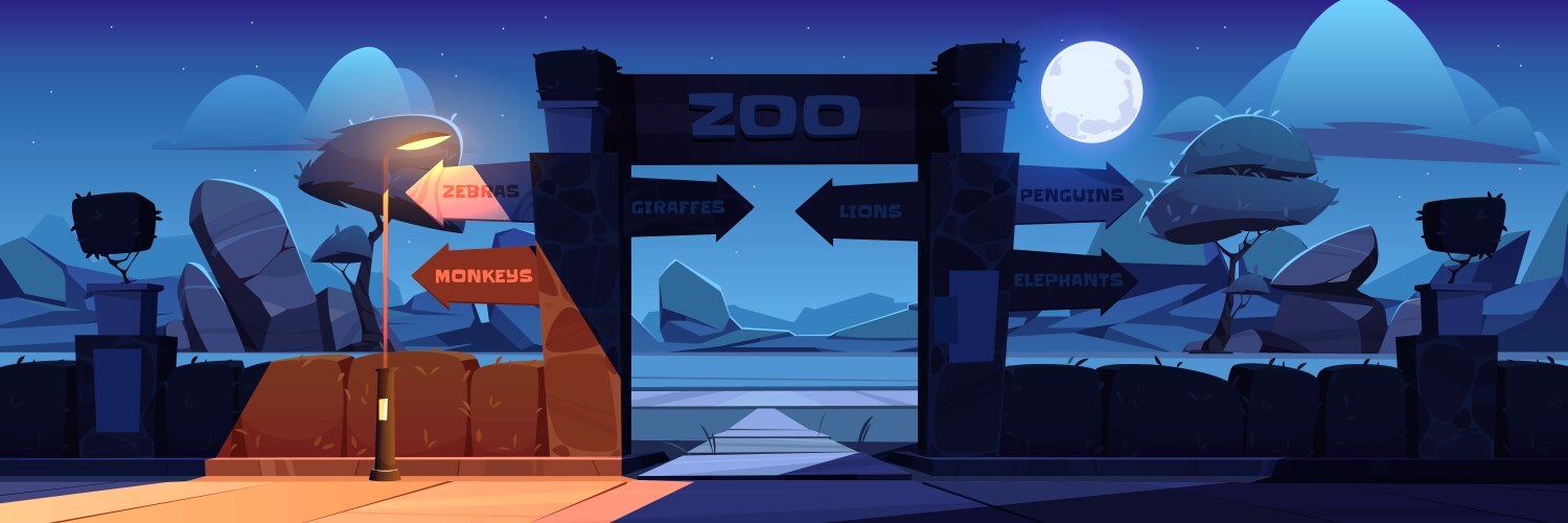 Night Zoo Vector Images (over 3,400)