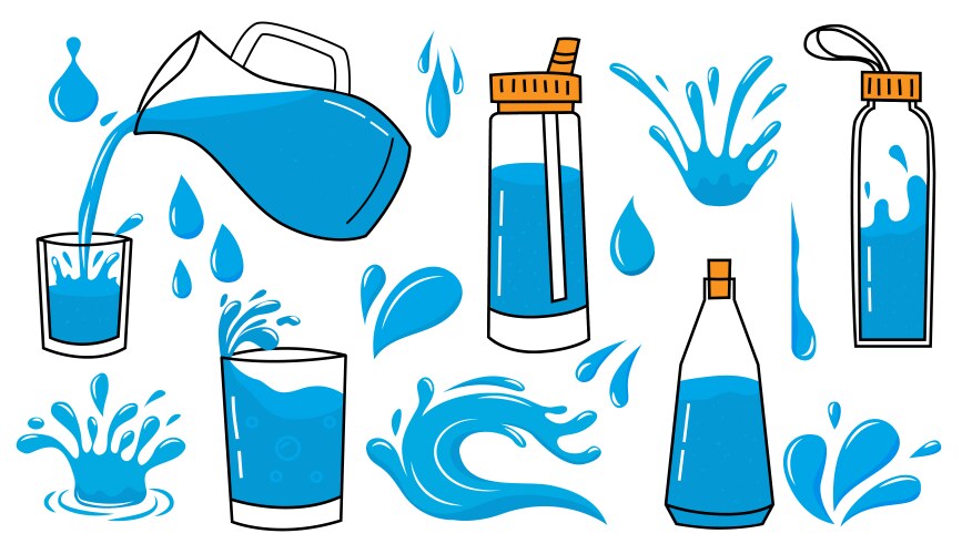 Jug Pouring Water Vector Images (over 950)