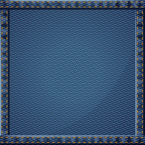 Isolated denim frame design Royalty Free Vector Image